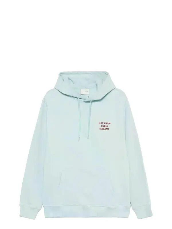 Drole De Monsieur Le Slogan Hoodie - Blue