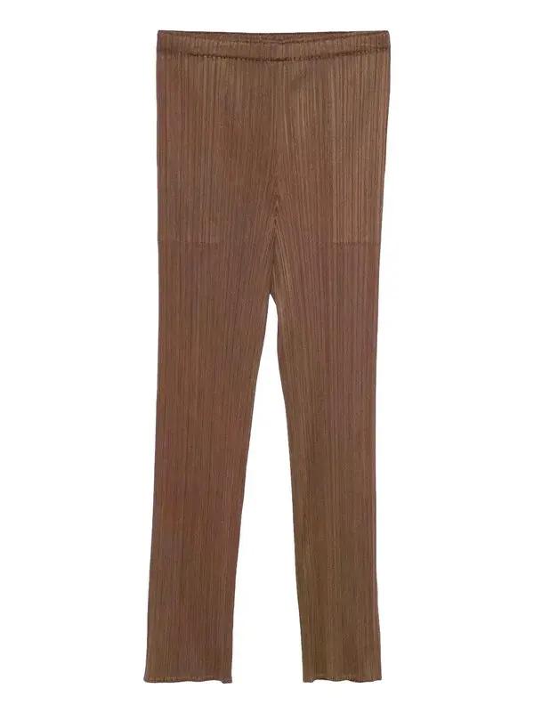 Issey Miyake Basics Trousers - Brown