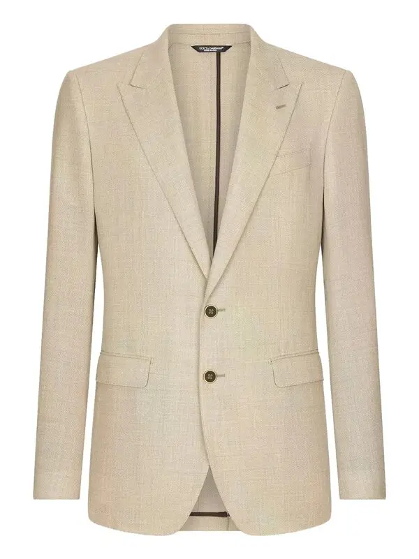 Dolce & Gabbana Taormina Single-breasted Blazer - Neutrals