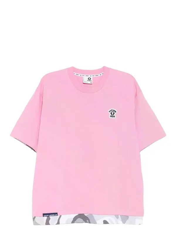 AAPE BY *A BATHING APE Moonface Logo T-shirt - Pink