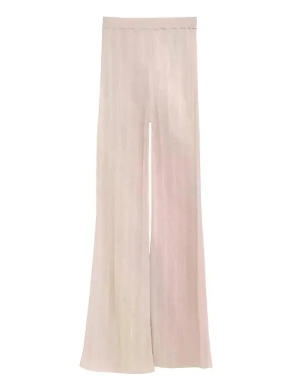 JIL SANDER Ribbed-knit Trousers - Neutrals