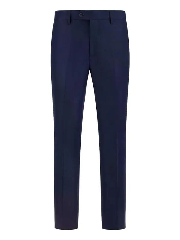 Boggi Milano Bird's Eye Trousers - Blue