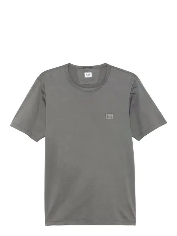 C.P. COMPANY Logo-patch T-shirt - Grey