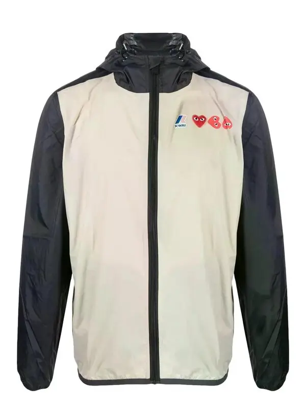Play Comme Des Garcon Lightweight Hooded Jacket - Neutrals