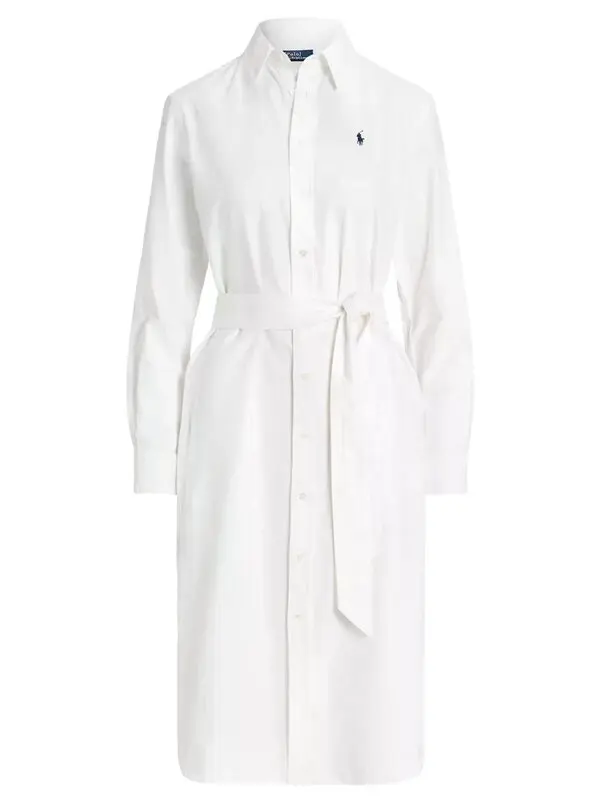 Polo Ralph Lauren Polo Pony-embroidered Shirtdress - White