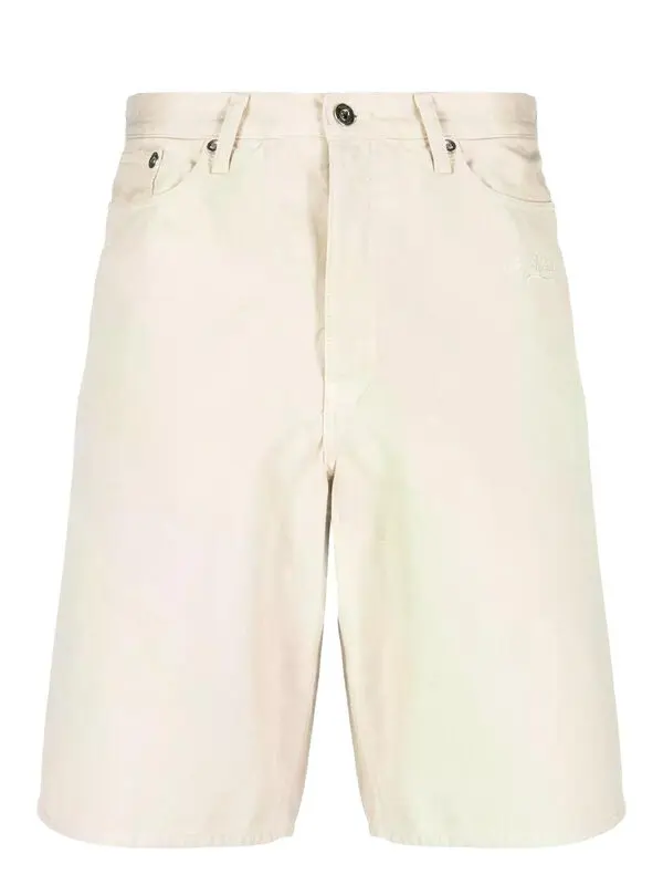 Off-White Wave Off Canvas Shorts - Neutrals