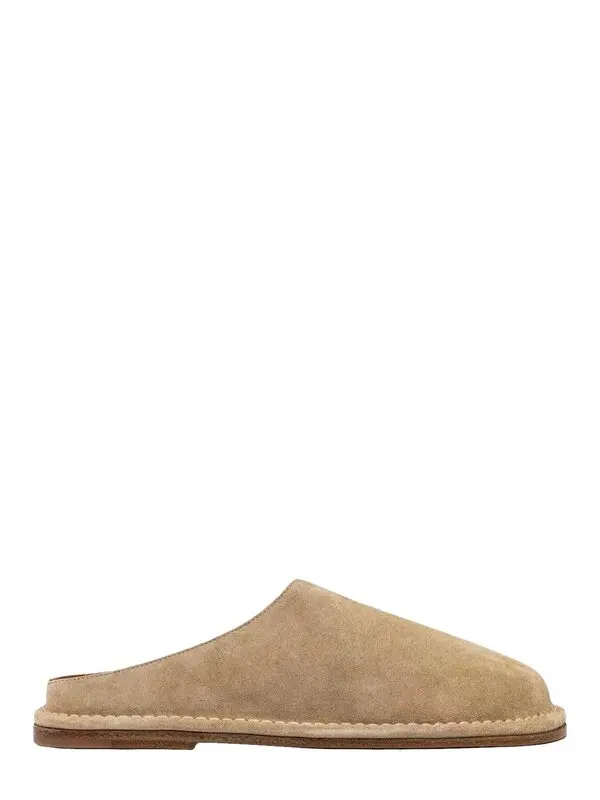 BUTTERO® Suede Slippers - Neutrals