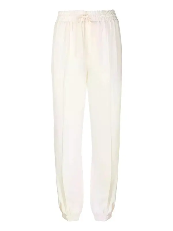 JIL SANDER Drawstring Tapered Trousers - Neutrals