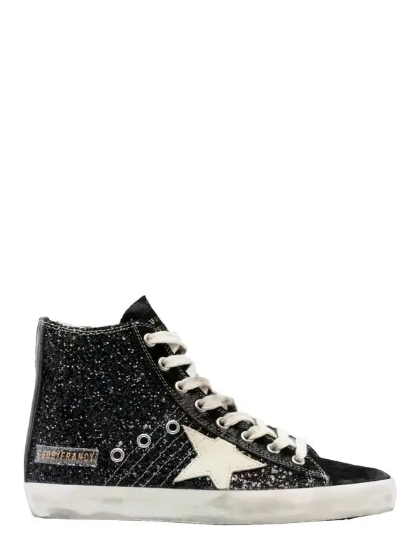 GOLDEN GOOSE Francy Penstar High-top Sneakers - Black