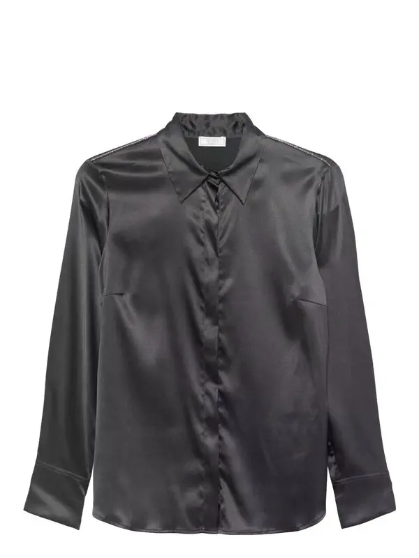 Peserico Satin Shirt - Grey