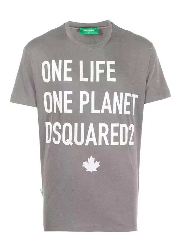Dsquared2 Logo-print Cotton T-shirt - Grey