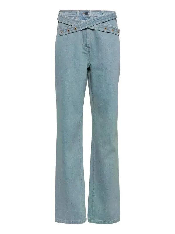 Paris Georgia Jo Straight-leg Jeans - Blue