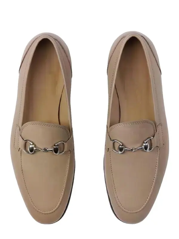 SCAROSSO Alessandra Horsebit Loafers - Neutrals