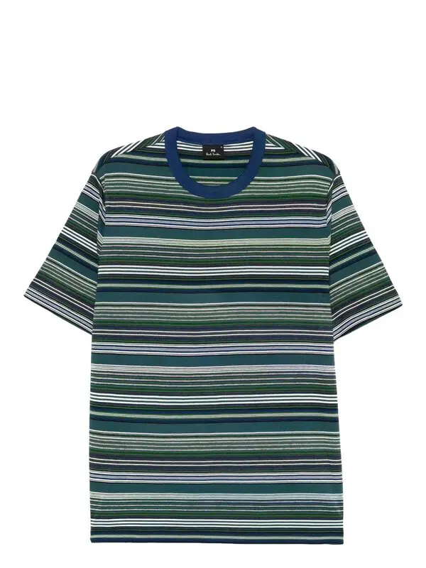 Paul Smith Striped Cotton T-shirt - Green