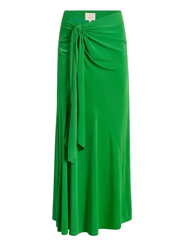 Cinq À Sept Sheila Knotted Long Skirt - Green