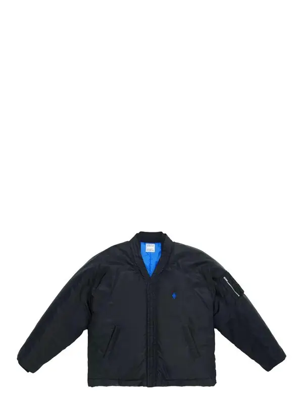 COUNTY OF MILAN Embroidered-logo Lightweight Bomber Jacket - Blue
