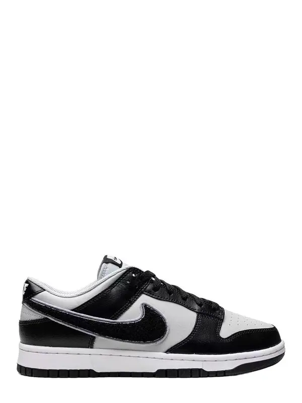 Nike Dunk Low Chenille Swoosh Sneakers - Black