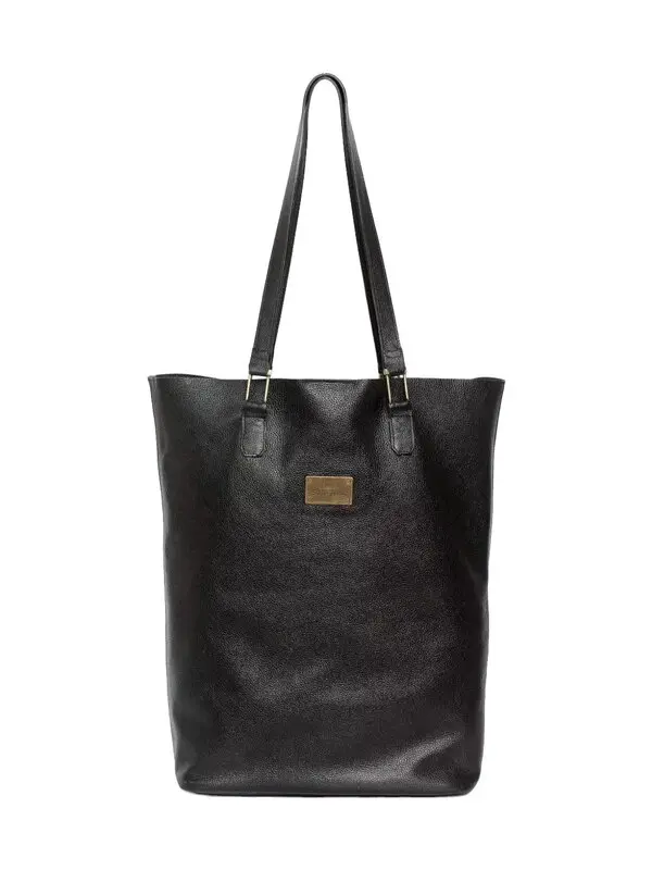 AMIR SLAMA Logo-plaque Tote Bag - Black