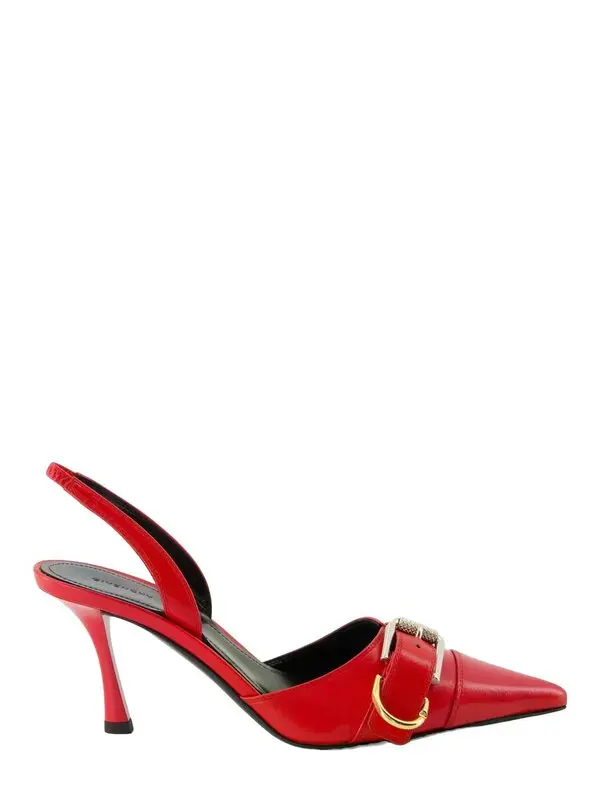 Givenchy 76mm Voyou Slingback Pumps - Red