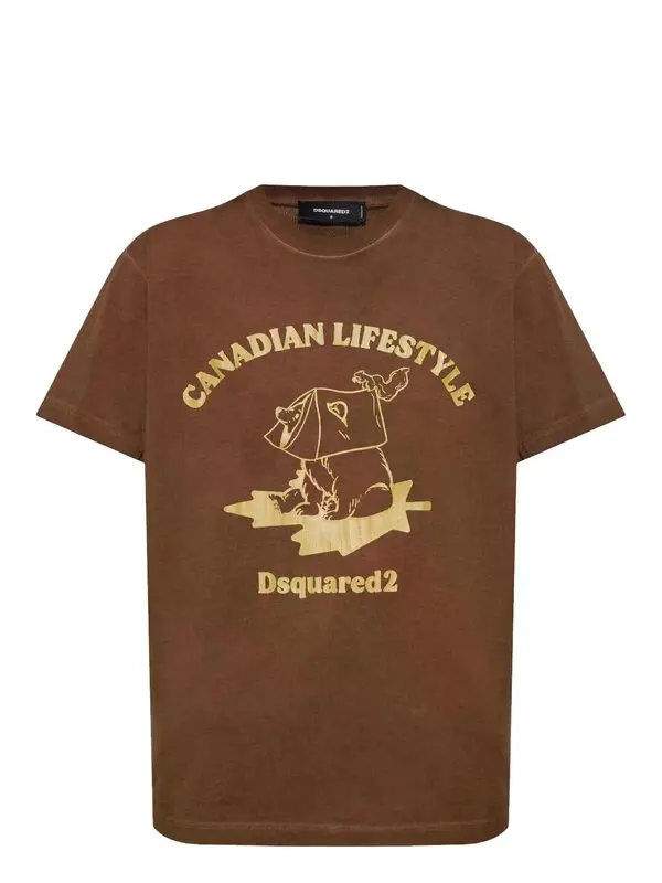 Dsquared2 Cotton T-shirt - Brown