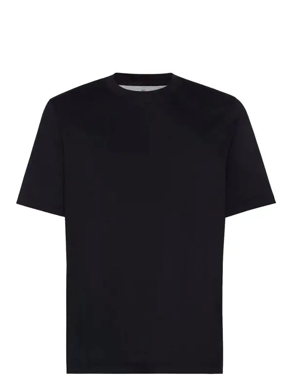 Brunello Cucinelli Crew-neck Cotton Jersey T-shirt - Blue