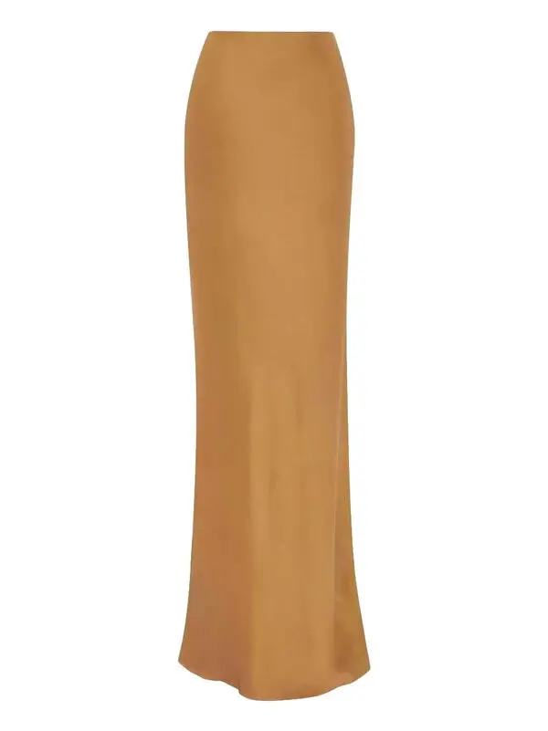 Saint Laurent Silk Floor-length Skirt - Neutrals