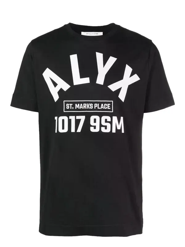 1017 Alyx 9sm Techno Logo-print T-shirt - Black
