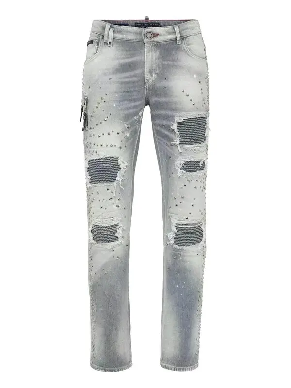 Philipp Plein Studded Jeans - Grey