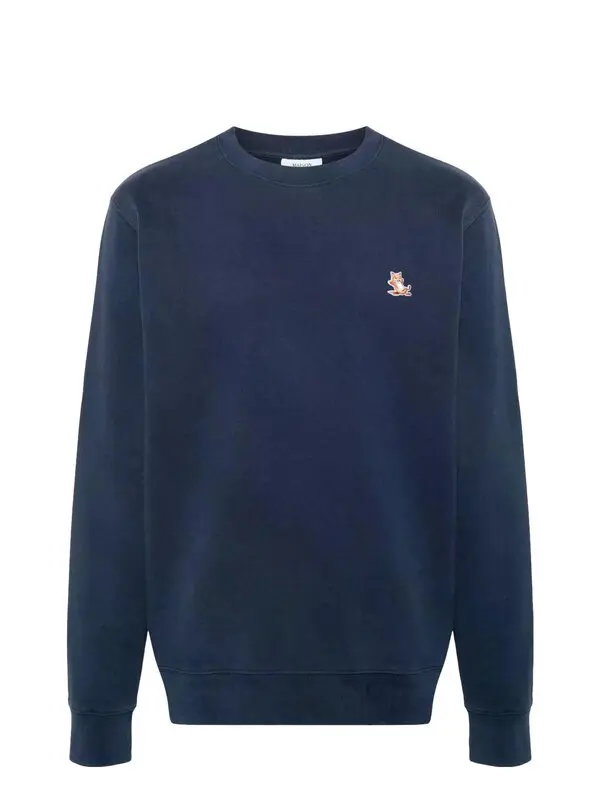 Maison Kitsuné Chillax-patch Sweatshirt - Blue