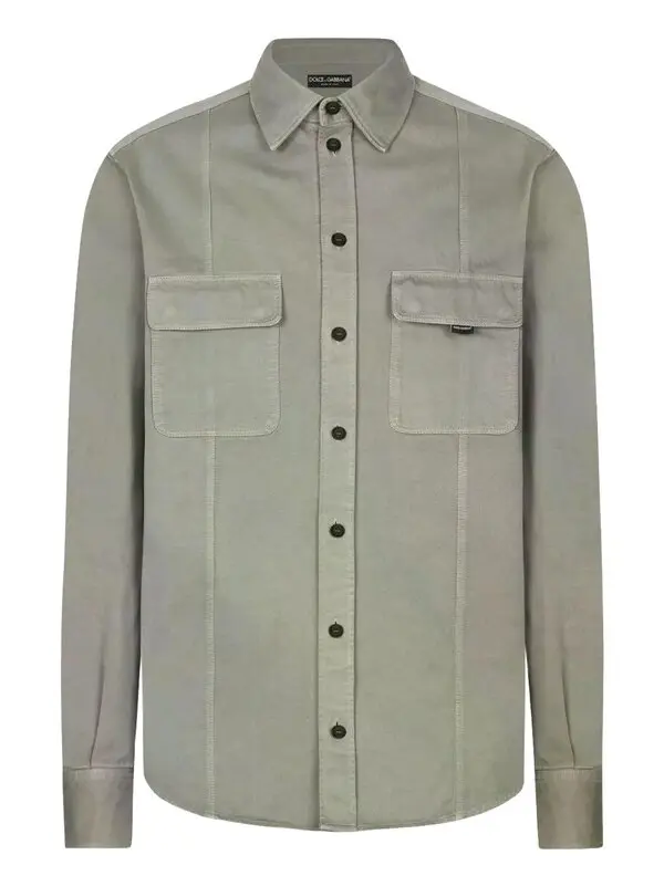 Dolce & Gabbana Seam-detail Shirt - Grey