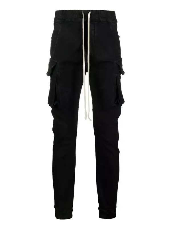 Rick Owens Mastodon Drawstring Slim-fit Trousers - Black
