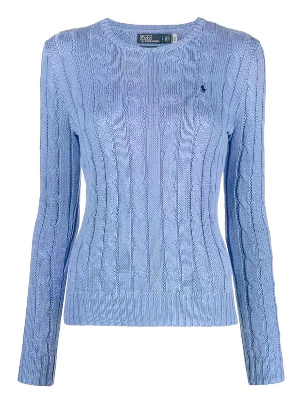 Polo Ralph Lauren Cable-knit Crewneck Sweater - Blue