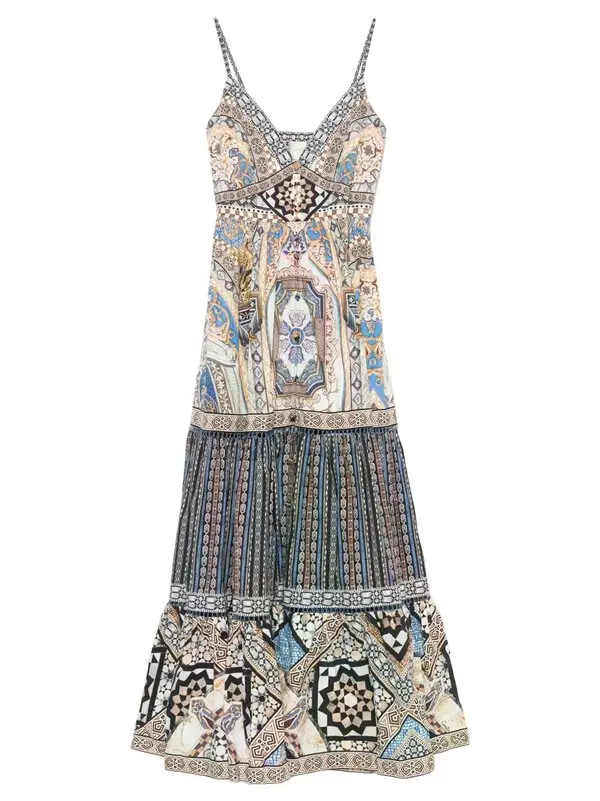 Camilla Make Me Your Mosaic Maxi Dress - Neutrals