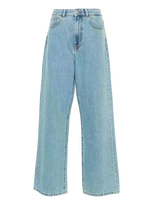 RÓHE Low-waist Wide-leg Jeans - Blue