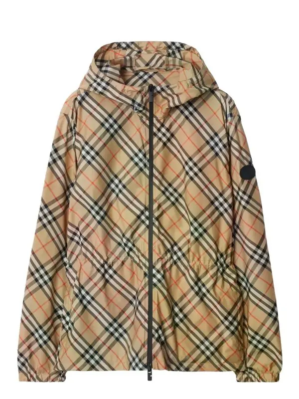 Burberry Check Lightweight Jacket - Neutrals