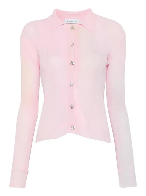 MANUEL RITZ Ribbed Knit Top - Pink