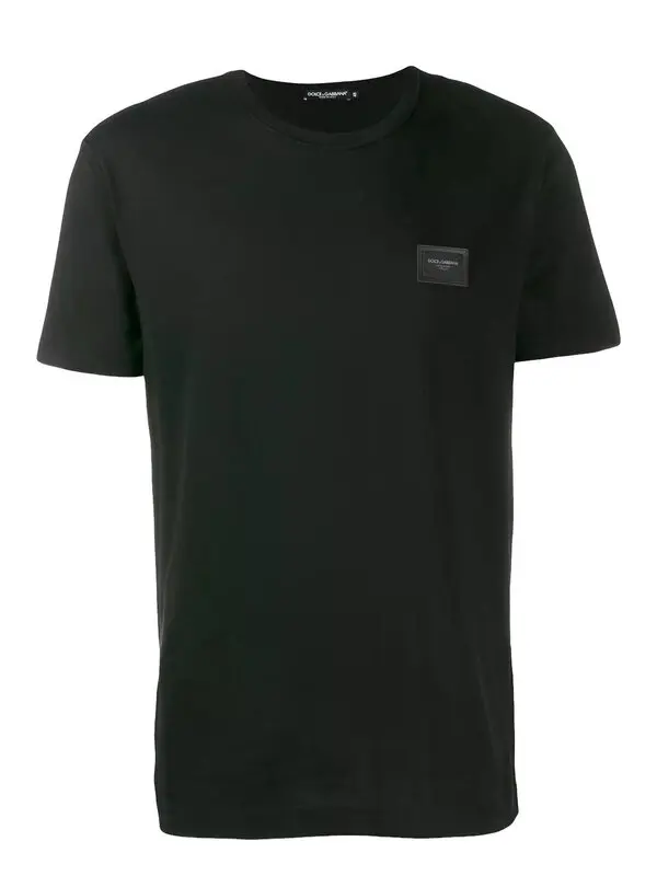 Dolce & Gabbana Logo-tag Cotton T-shirt - Black