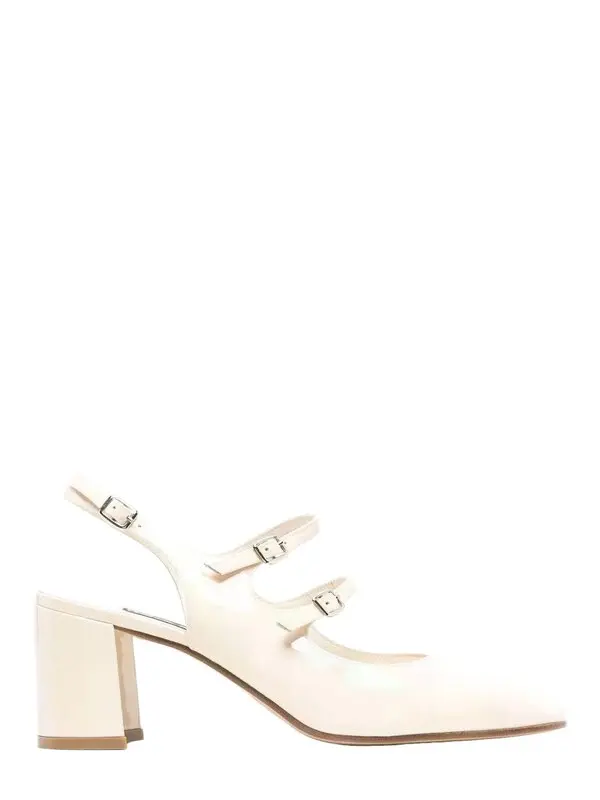 CAREL Banana 70mm Slingback Mary Janes - Neutrals