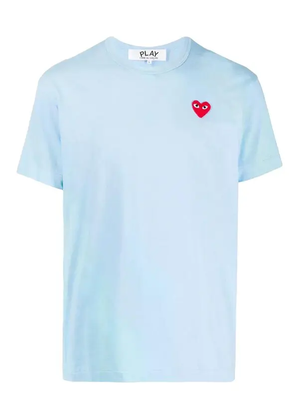 Play Comme Des Garcon Little Red Heart Logo T-shirt - Blue