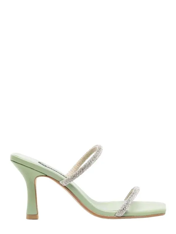 Senso Umber I 90mm Leather Sandals - Silver