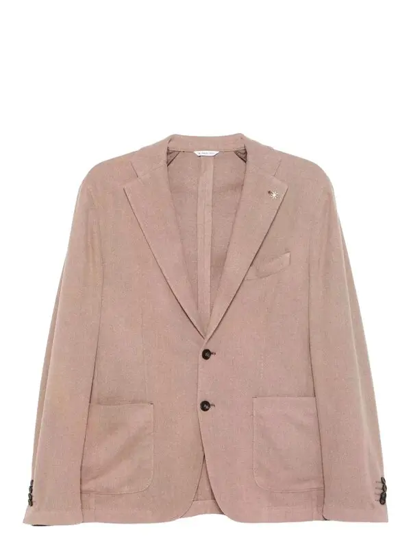 MANUEL RITZ Single-breasted Blazer - Brown