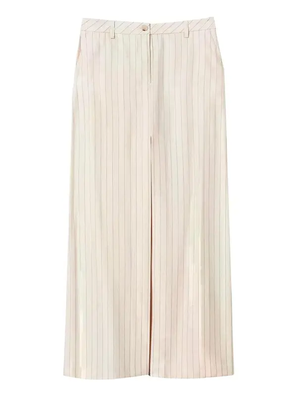 TWINSET Pinstripe Pattern Skirt - Neutrals