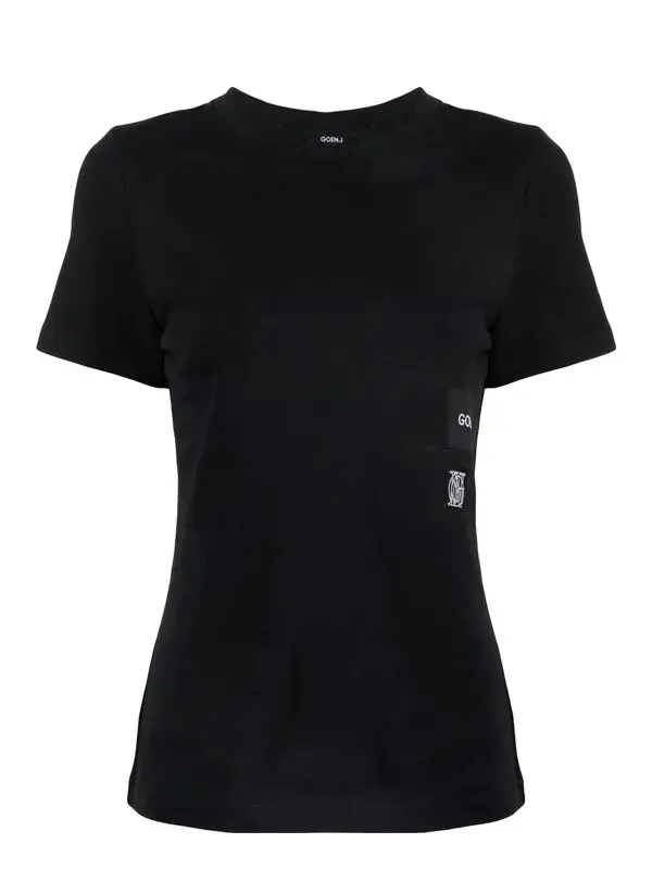 Goen.j Logo-print Cotton T-shirt - Black