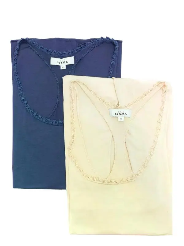 AMIR SLAMA Two-pack Tank Top - Neutrals