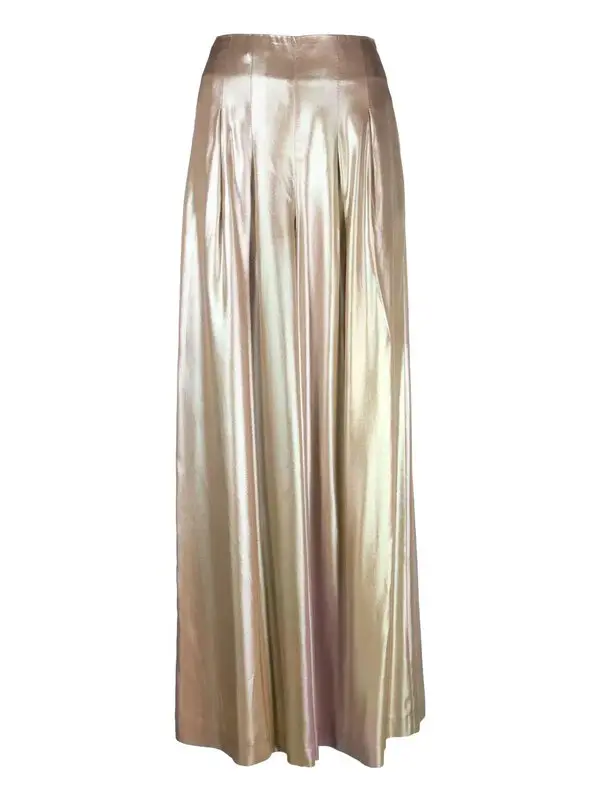 Peserico Pleat-detailing Palazzo Trousers - Brown
