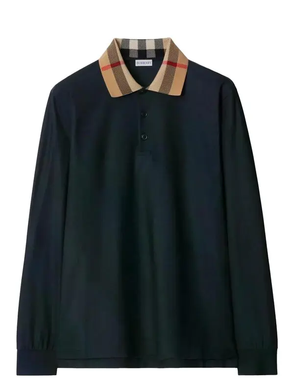 Burberry Cotton Polo Shirt - Blue