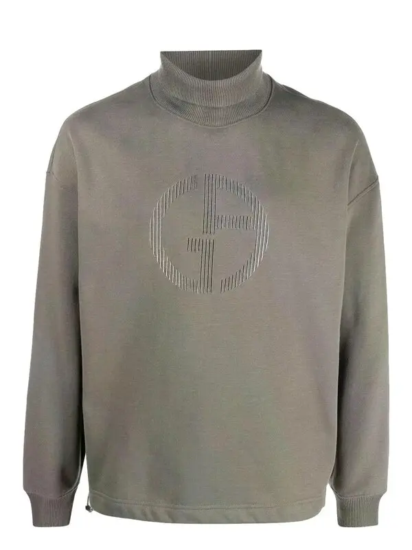 Giorgio Armani Virgin Wool Roll Neck Jumper - Green