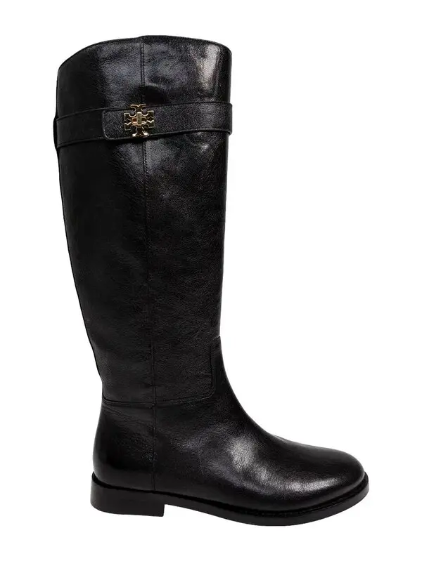 Tory Burch Turnlock Riding Boots - Black