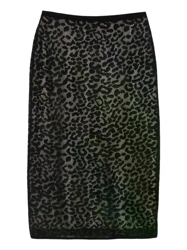 Theory Lace Midi Skirt - Black