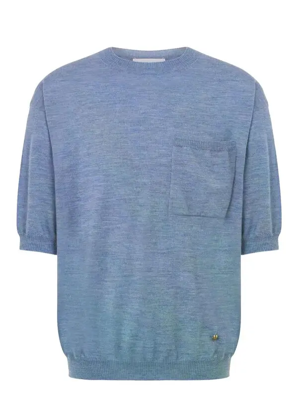 Moschino Fine-knit T-shirt - Blue